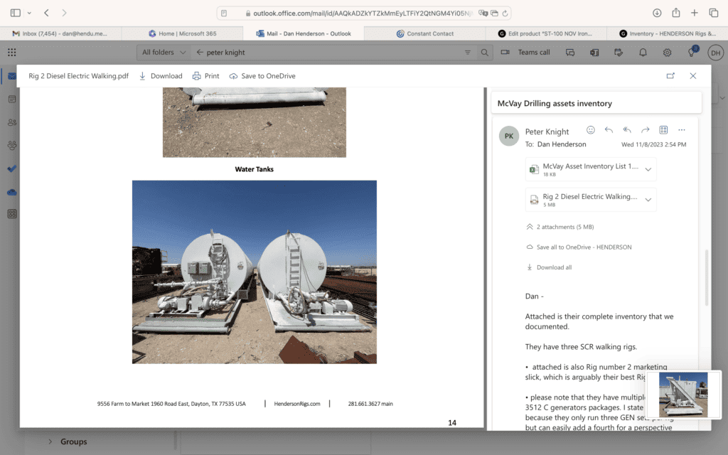 National 110UE 1500HP DC Electric Drilling Rig - HENDERSON Rigs & Equipment